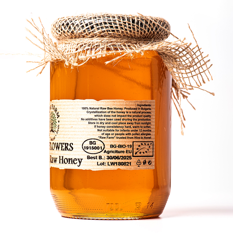 Organic Wildflowers Blossom Bee Honey - RawFarm